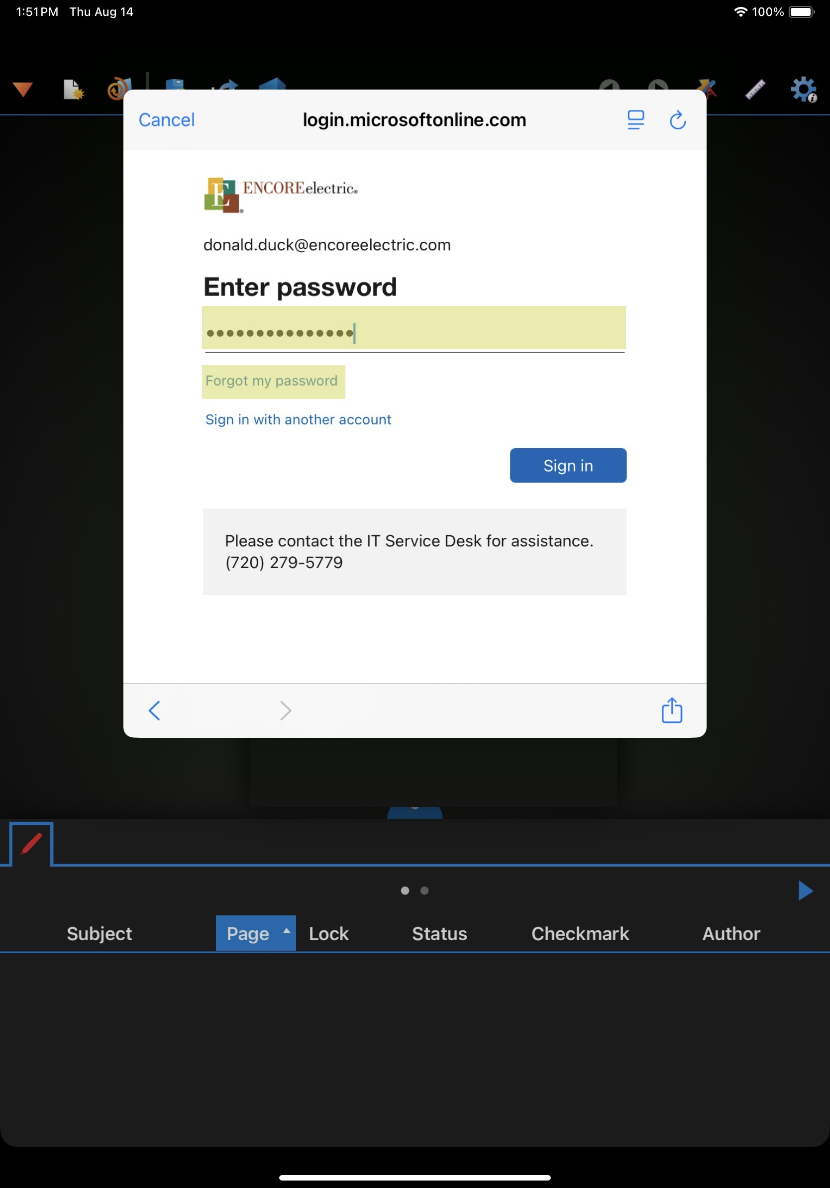 How to sign into Bluebeam Revu on an iPad – Encore Electric